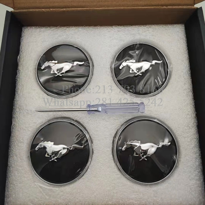 Mustang Floating Center Caps 54mm (4pcs) | Free Shipping Worldwide
